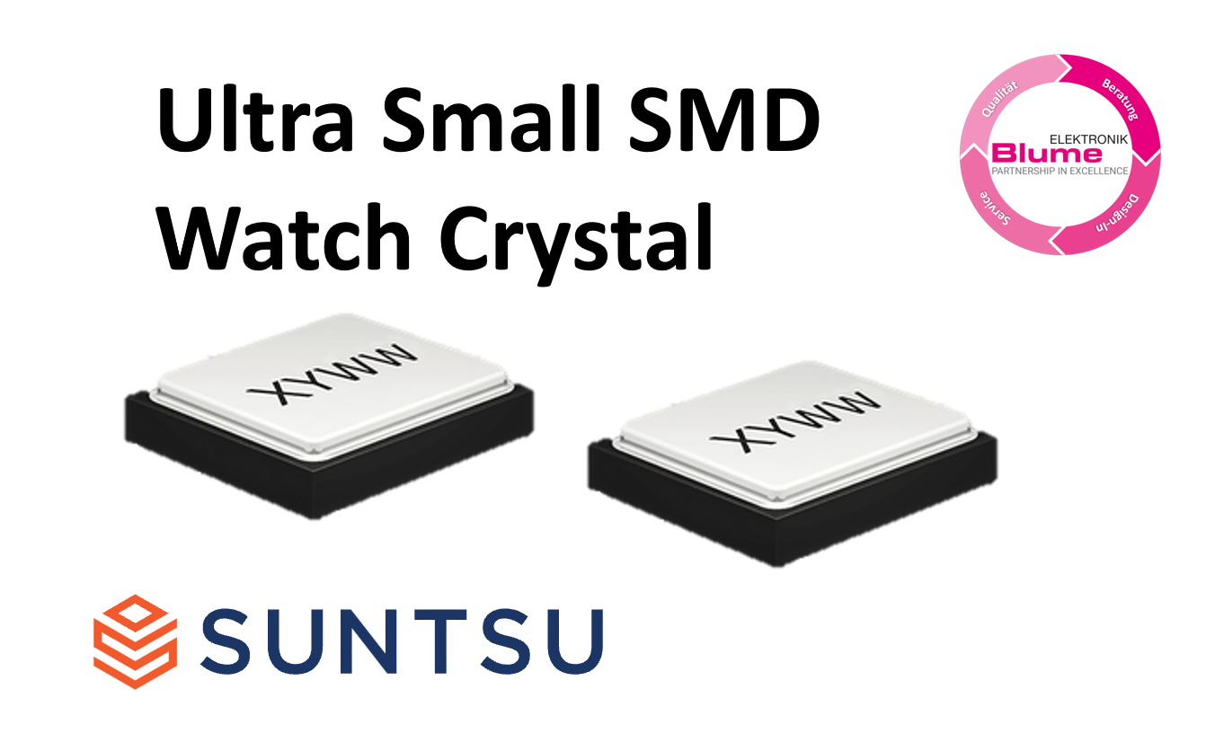 Ultrakleiner SMD-Uhrenquarz von Suntsu - Blume Elektronik